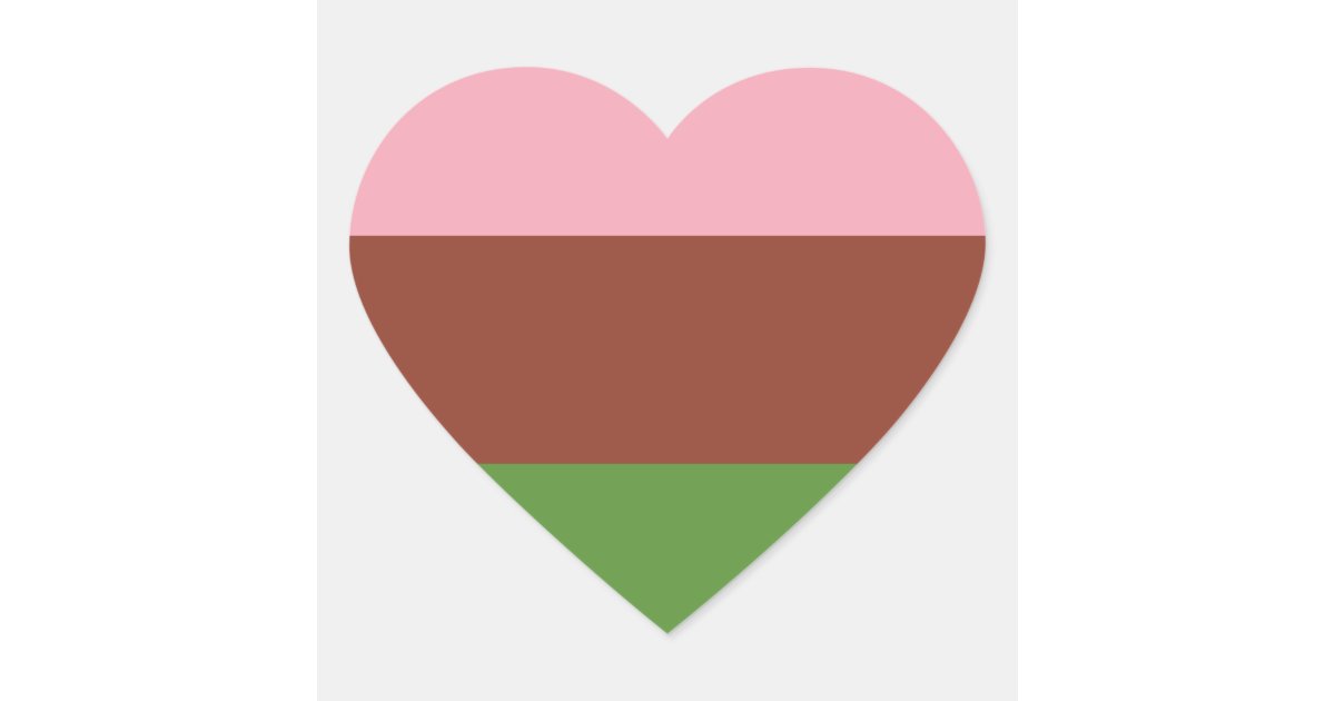 Gynosexual Pride Flag Heart Sticker | Zazzle