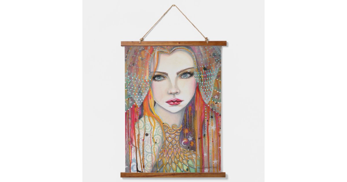 Gypsy Fantasy Boho Artwork by Molly Harrison Hanging Tapestry | Zazzle