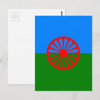 Gypsy flag postcard | Zazzle