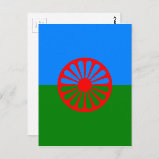 Gypsy flag postcard | Zazzle