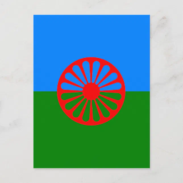 Gypsy flag postcard | Zazzle