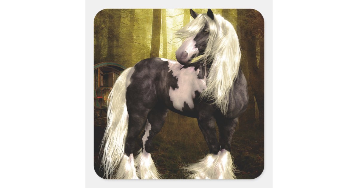 Gypsy Gold Vanner Square Sticker | Zazzle