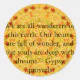 Gypsy Proverb wanderlust travel quote Classic Round Sticker | Zazzle