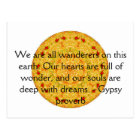 Gypsy Proverb wanderlust travel quote Postcard | Zazzle.com