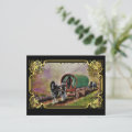 Gypsy Vanner Horse Irish Caravan Wagon Tapestry Postcard | Zazzle