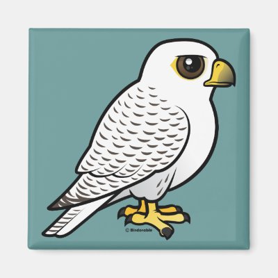 Cute Gyrfalcon by Birdorable