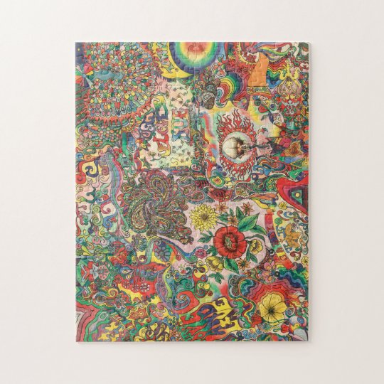H081 Psychedelic 1969 Jigsaw Puzzle | Zazzle.com