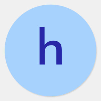 Letter H Stickers | Zazzle