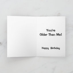 HA HA You're Older Than Me Laughing Puppy Card | Zazzle