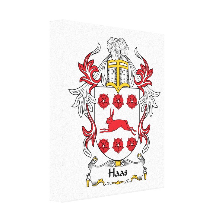 Haas Family Crest Canvas Print | Zazzle