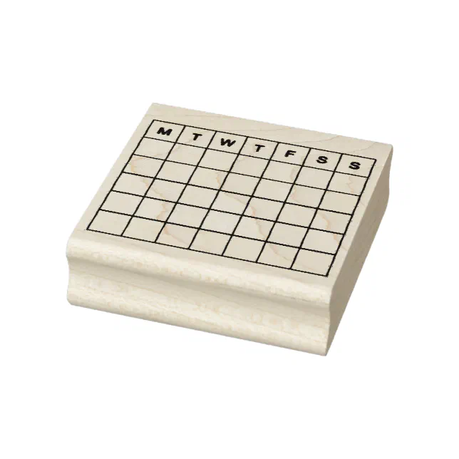 Habit Tracker Bullet Journal Mini Calendar Stamp | Zazzle