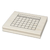 Habit tracker monthly calendar bullet journal rubber stamp | Zazzle
