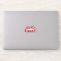 Hablo Español I speak Spanish Red Typographic Sticker | Zazzle