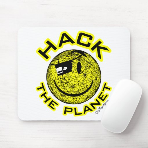 Hack the Planet Mouse Pad | Zazzle