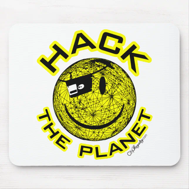 Hack the Planet Mouse Pad | Zazzle