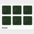 HACKED Computer Code Square Sticker | Zazzle