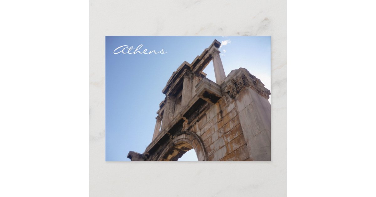 hadrian arch ancient postcard | Zazzle