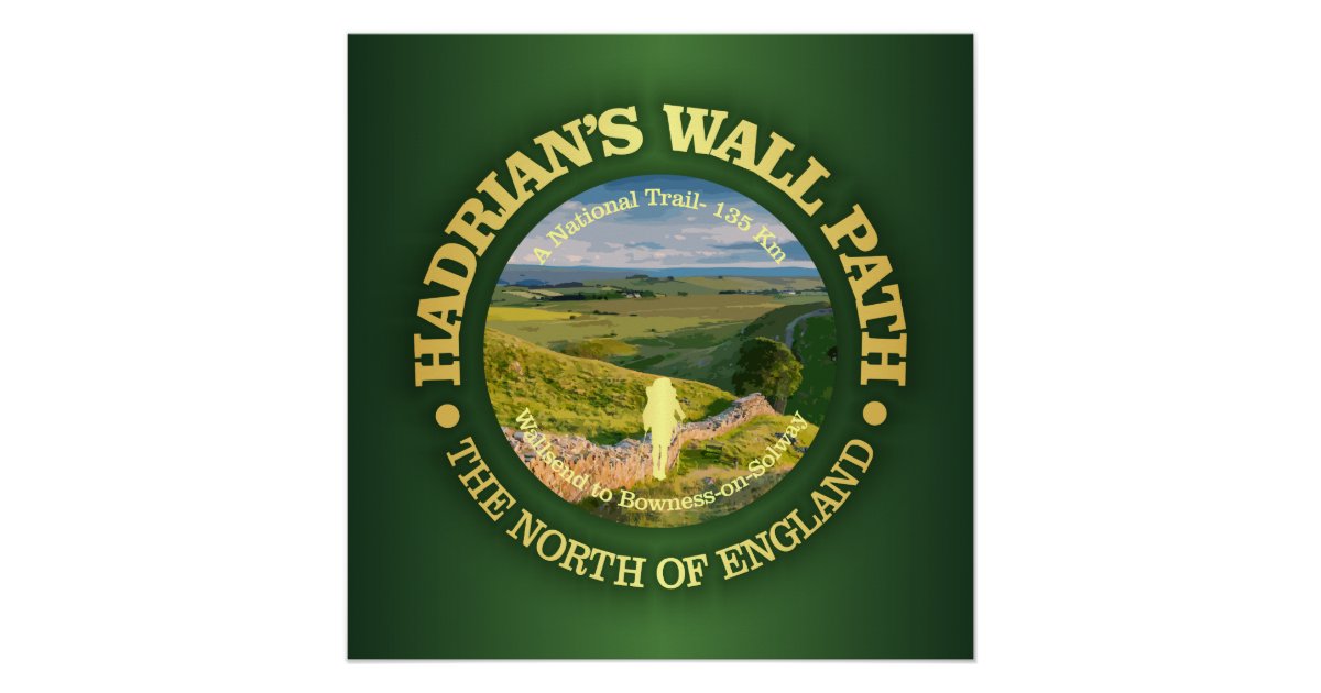 Hadrian's Wall Path Poster | Zazzle