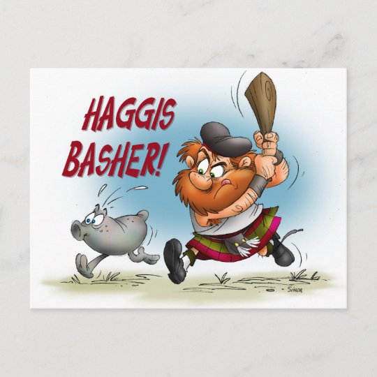 Haggis Basher Postcard | Zazzle.com