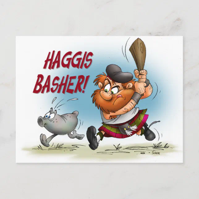 Haggis Basher Postcard | Zazzle