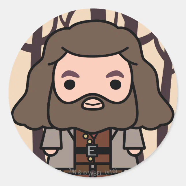 Hagrid Cartoon Character Art Classic Round Sticker | Zazzle