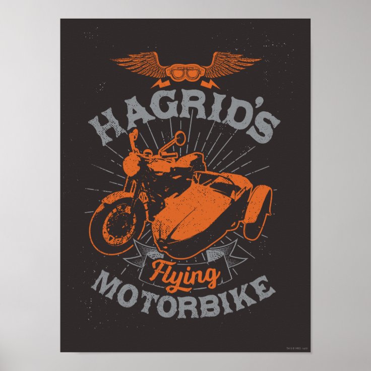 Hagrid's Flying Motorbike Poster | Zazzle