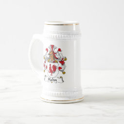 Hahn Family Crest Beer Stein | Zazzle