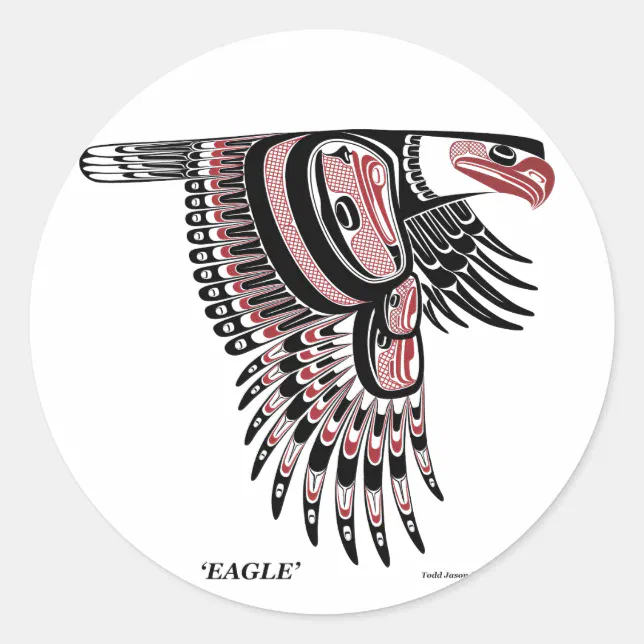 Haida Eagle sticker | Zazzle