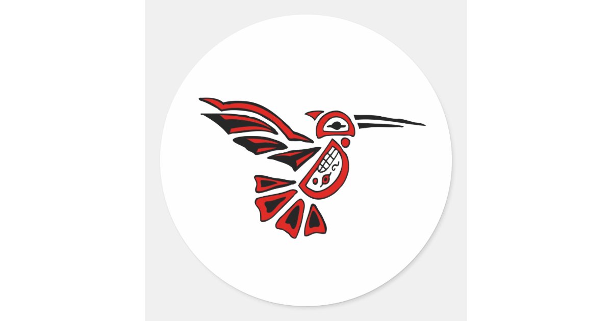 haida hummingbird classic round sticker | Zazzle