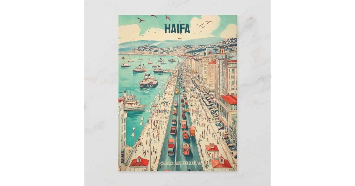 Haifa Israel Travel Postcard | Zazzle
