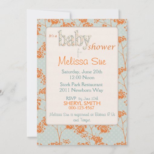 Haiku Baby Invitation Card | Zazzle