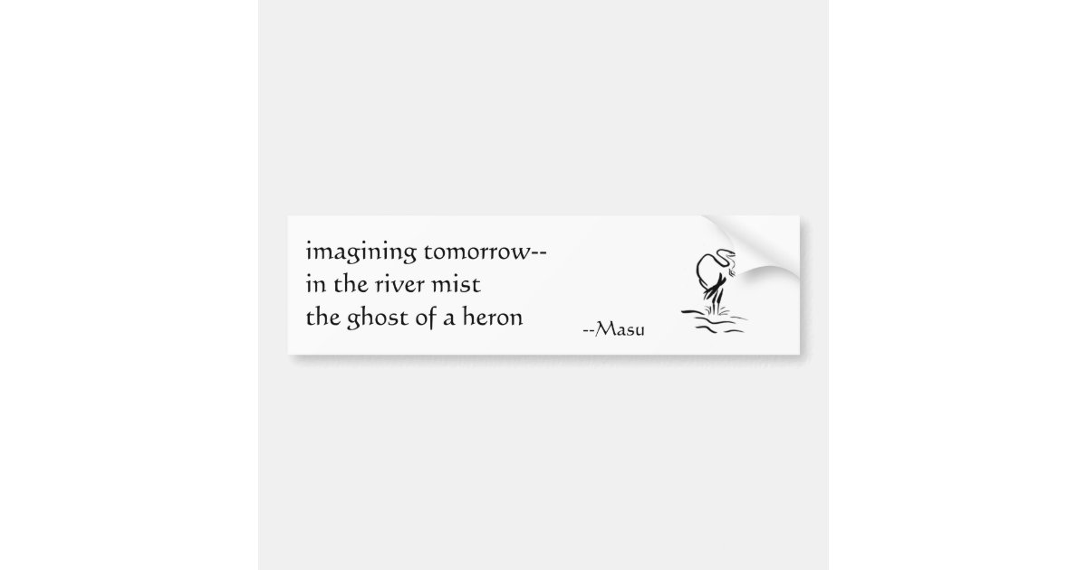 haiku bumper sticker | Zazzle