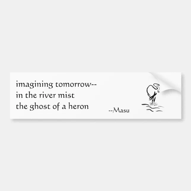 haiku bumper sticker | Zazzle