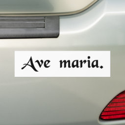 Hail Mary Bumper Sticker | Zazzle