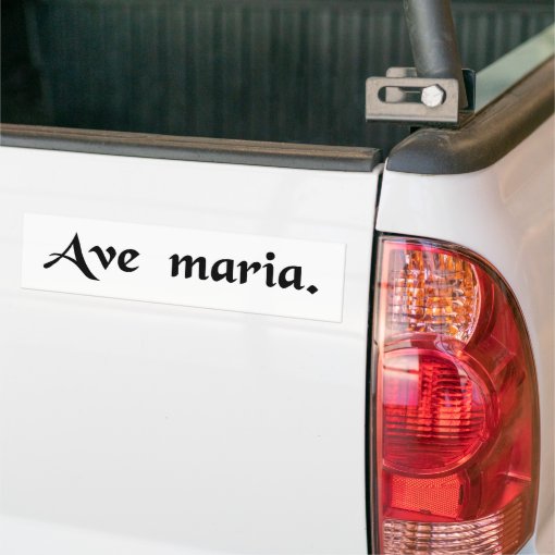 Hail Mary Bumper Sticker | Zazzle