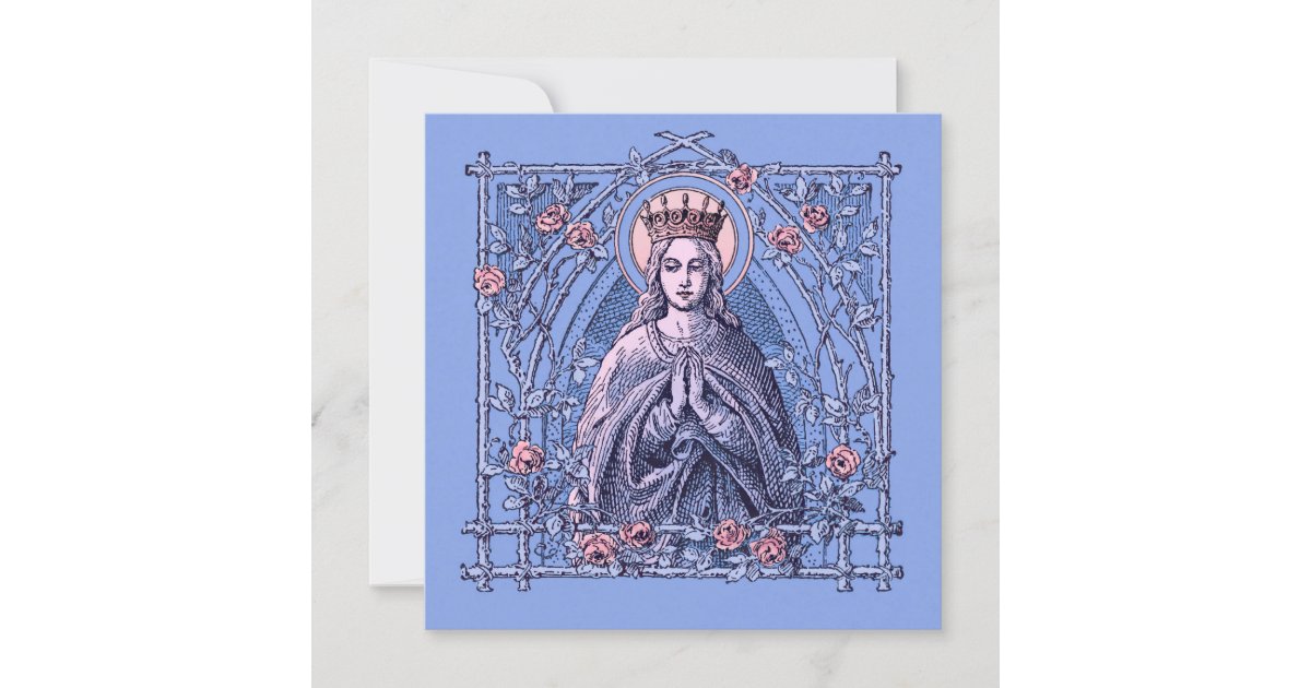 Hail Mary, Full of Grace Prayer Card | Zazzle