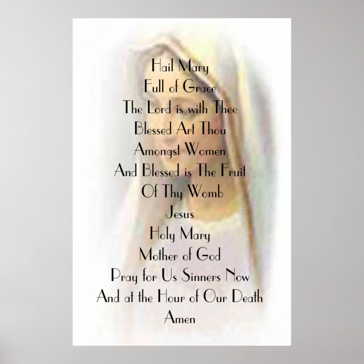 Hail Mary Poster | Zazzle