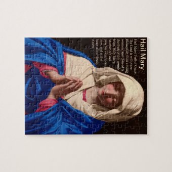 Hail Mary Prayer Puzzle | Zazzle