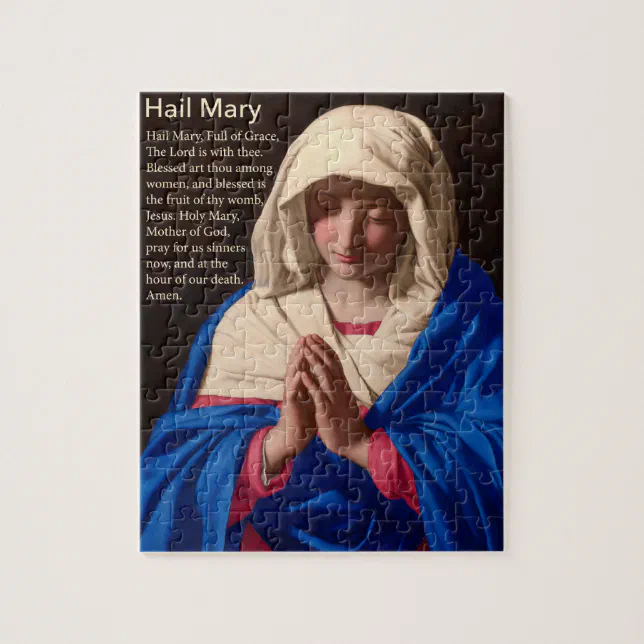 Hail Mary Prayer Puzzle | Zazzle