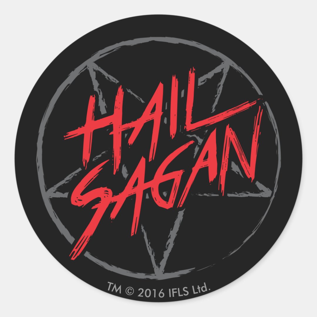 Hail Sagan Classic Round Sticker | Zazzle