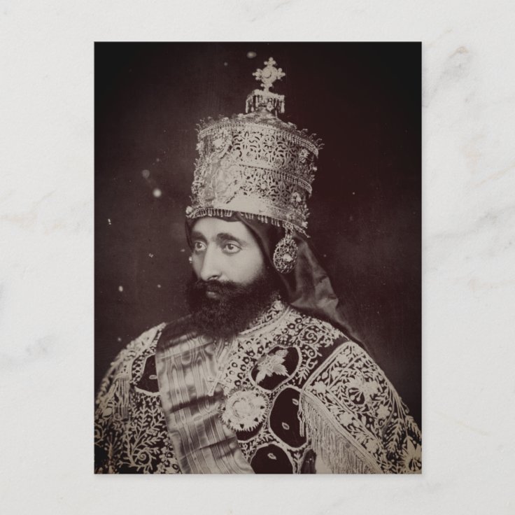 Haile Selassie - HIM - Rastafari - Postcard | Zazzle