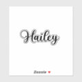 Hailey Name - Handwritten Calligraphy Sticker | Zazzle