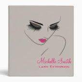 Hair and beauty Lash Extension company branding Binder | Zazzle