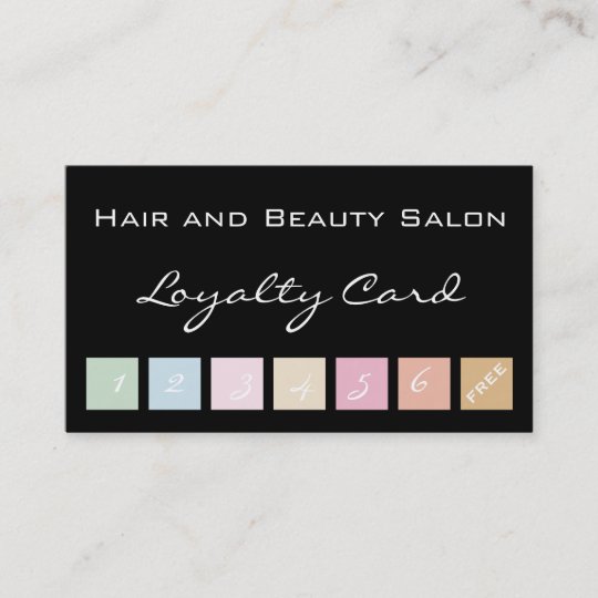 Hair and Beauty Salon Loyalty Card | Zazzle.com