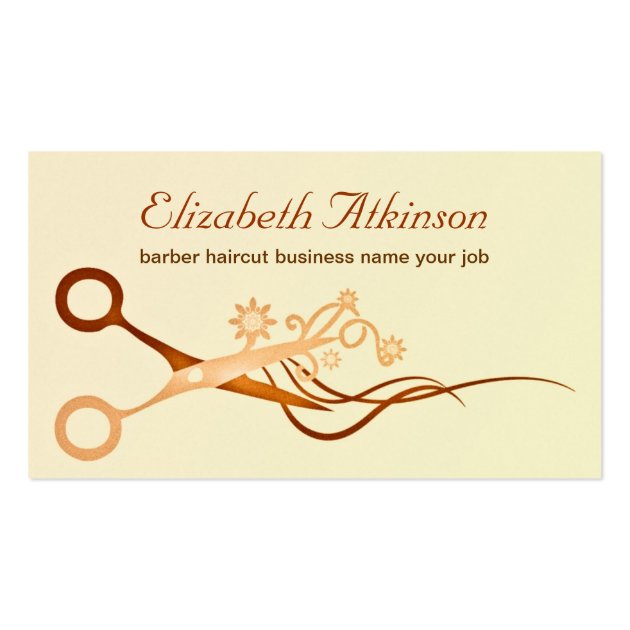 hair barber haircut stylist business card