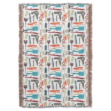 Hair Care Pattern Fabric | Zazzle
