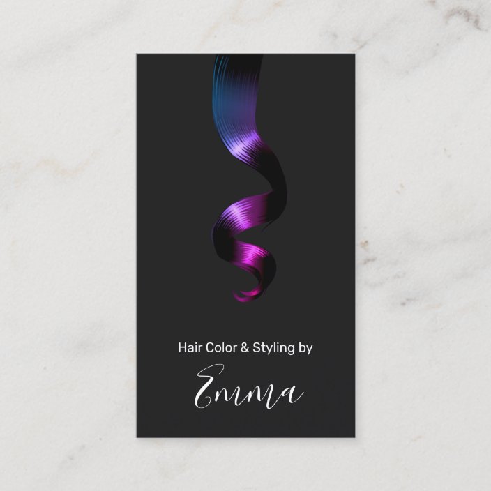 Hair Colorist Stylist Salon Business Card | Zazzle.com