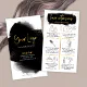 Hair Extensions Aftercare Black & Gold Hairstylist Business Card | Zazzle