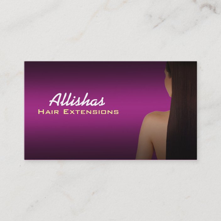 Hair Extensions Business Cards | Zazzle.com