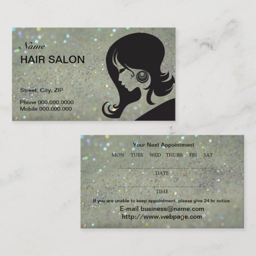 Hair Salon Business Card - choose your color | Zazzle